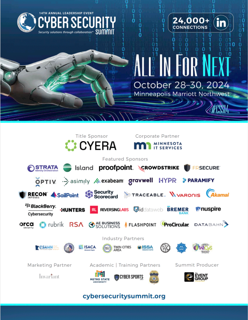 2024 Summit Guide – Cyber Security Summit 14 | 10-28-2024