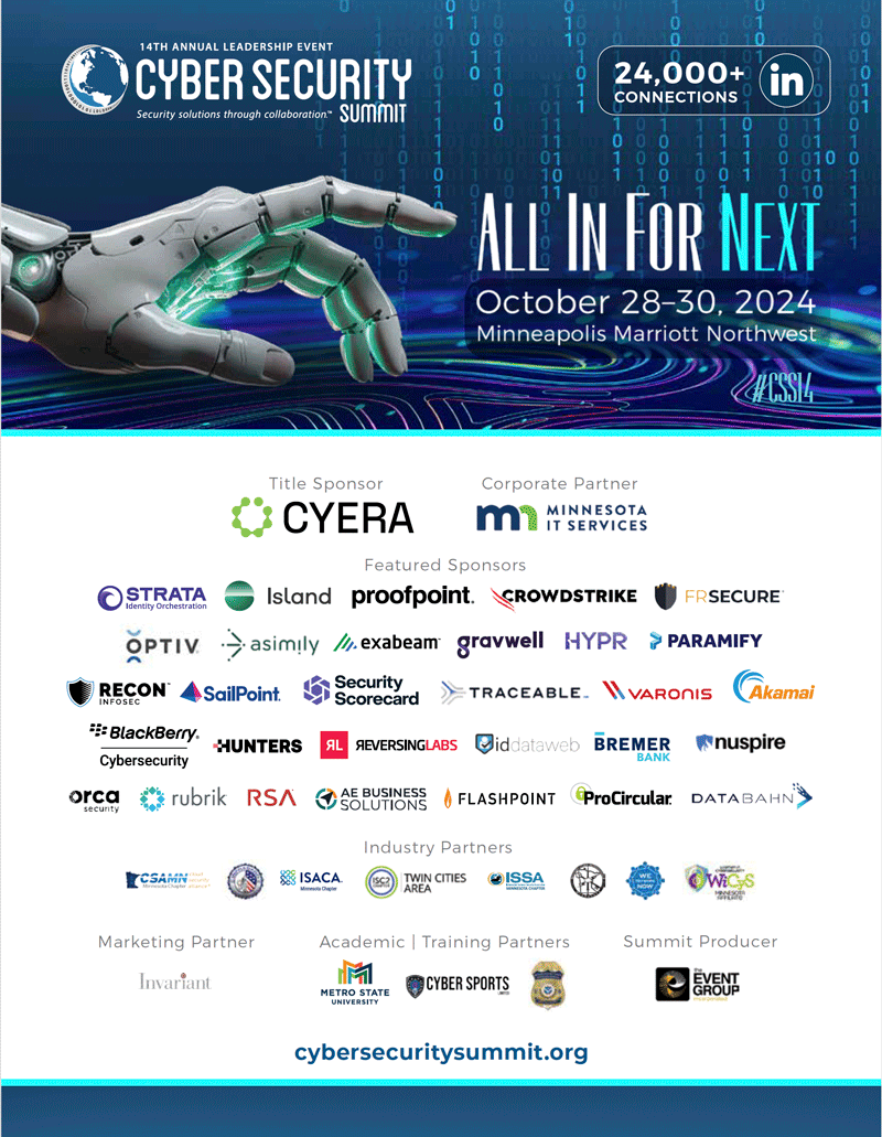 2024 Summit Guide – 16th annual Cyber Security Summit | Minneapolis